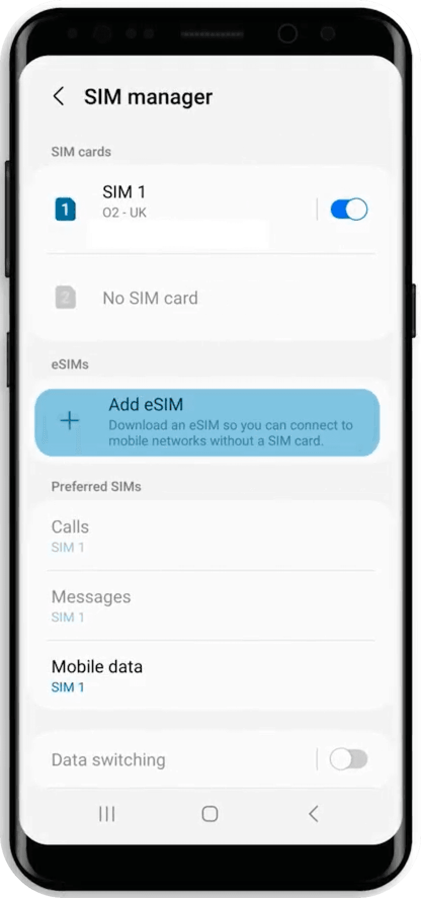 How do I install and set up an eSIM on my Android phone