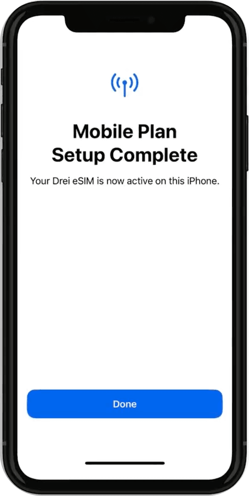 How do I install and set up an eSIM on my iPhone